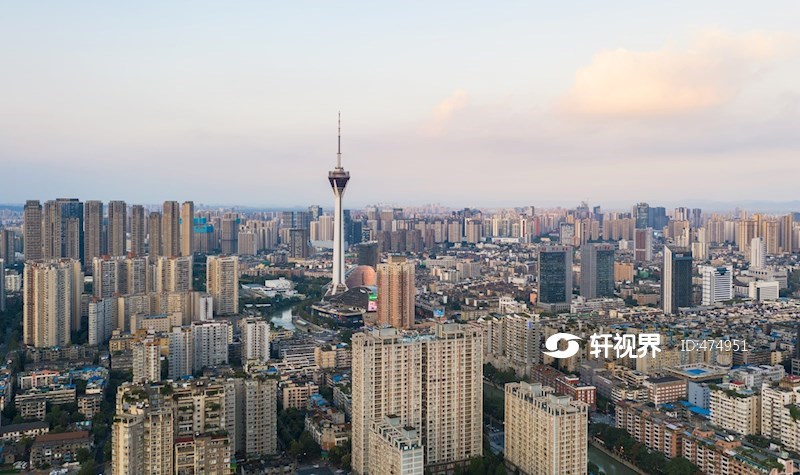 成都339电视塔及周边建筑航拍图 图片 | 轩视界