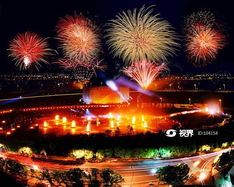 凉山州彝族火把节夜景 图片 | 轩视界