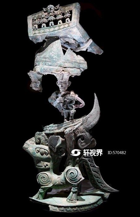 四川广汉三星堆博物馆“青铜神坛 ”文物特写 图片 | 轩视界